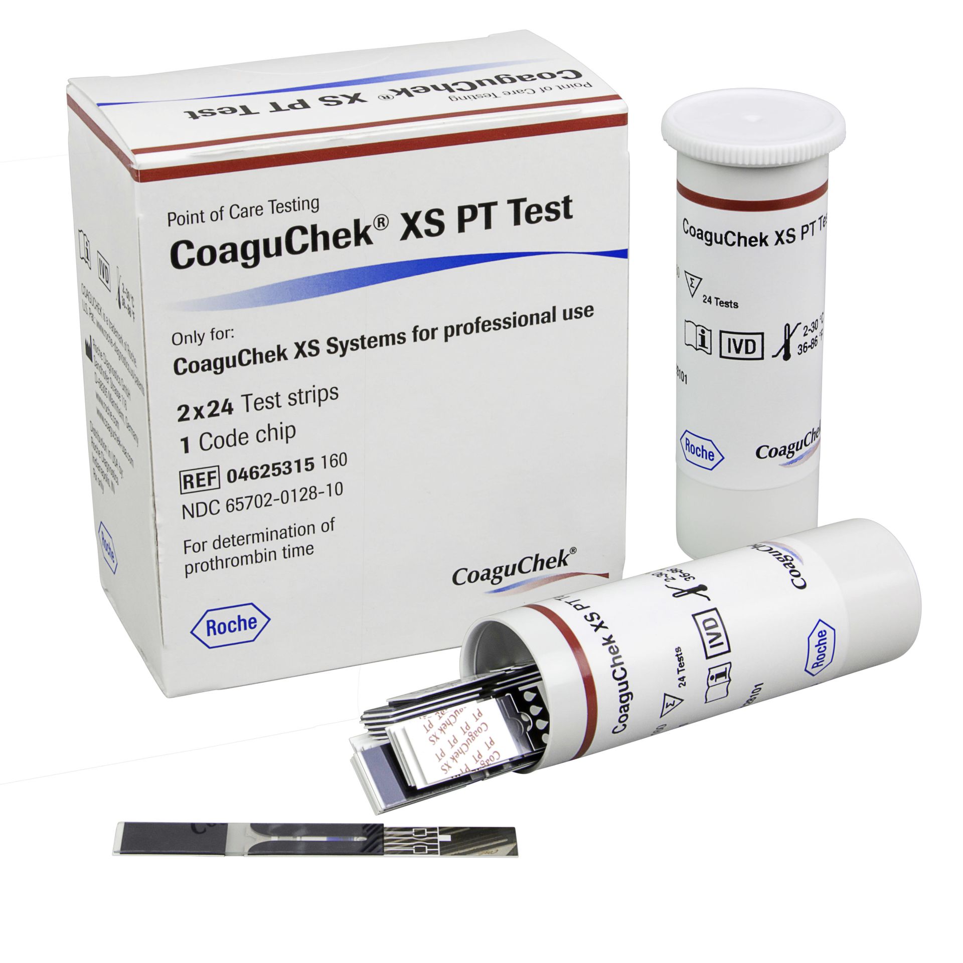 Roche Diagnostics Coagulation CoaguChek XS PT INR Test Strip 04625315160