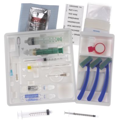B Braun Single Dose Epidural Tray, Perifix 20 Ga. x 3.5" Tuohy, Perifix ...